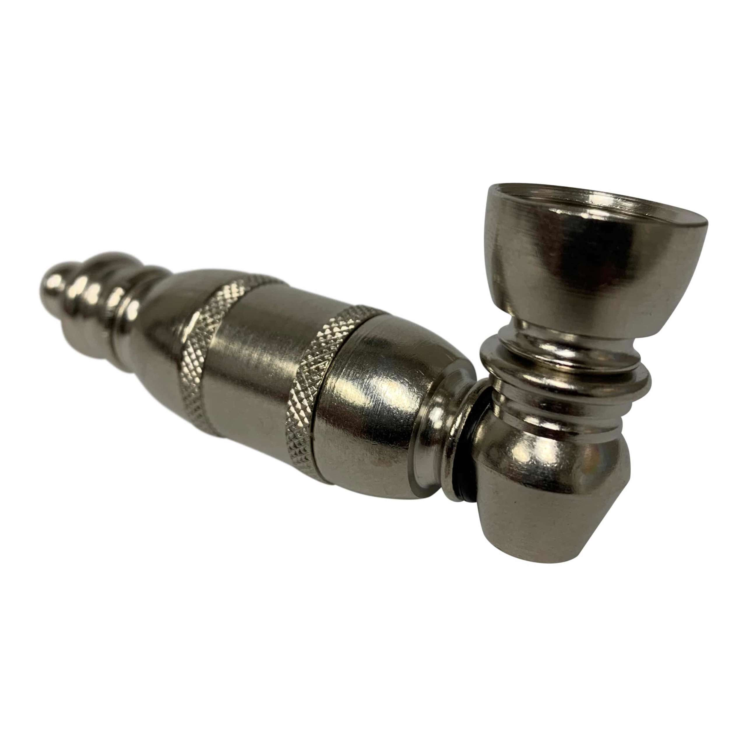 Nickel Chamber Pipe - All in One Smoke Shop