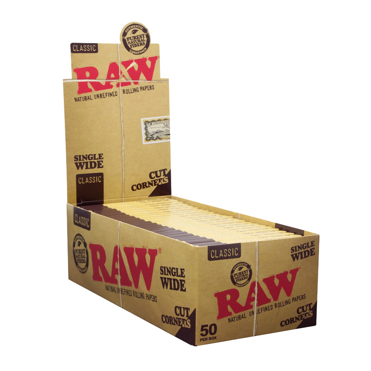 RAW Classic Single Wide Cut Corners - All in One Smoke Shop